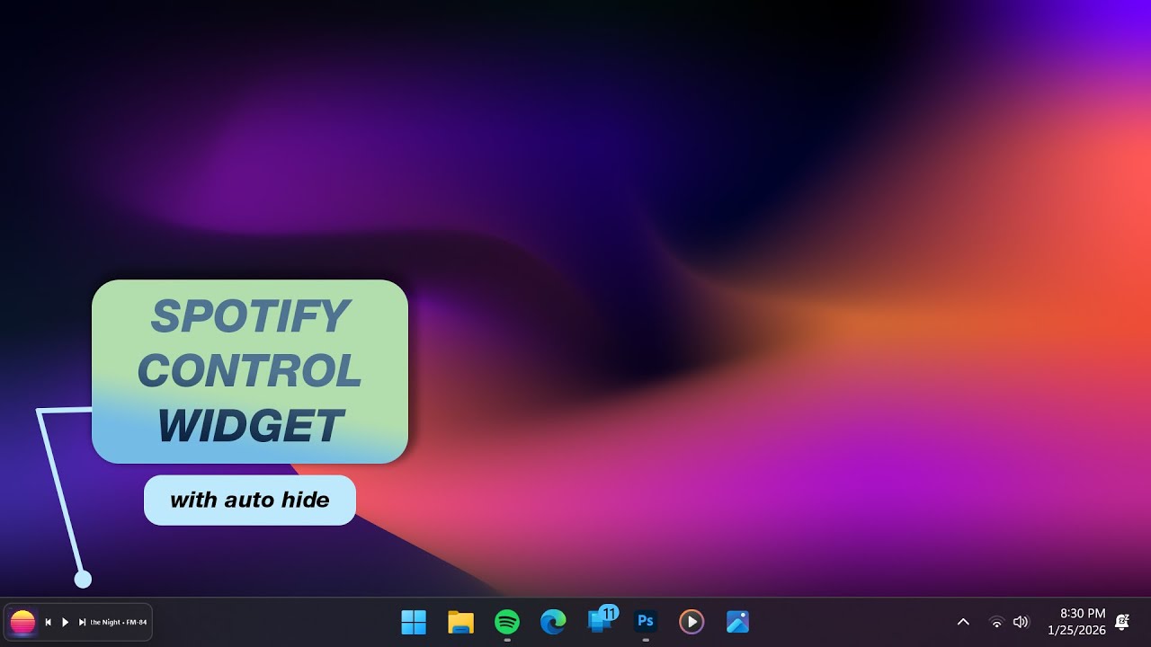 How to Install a Media Control Widget on the Windows 11 Taskbar! - YouTube