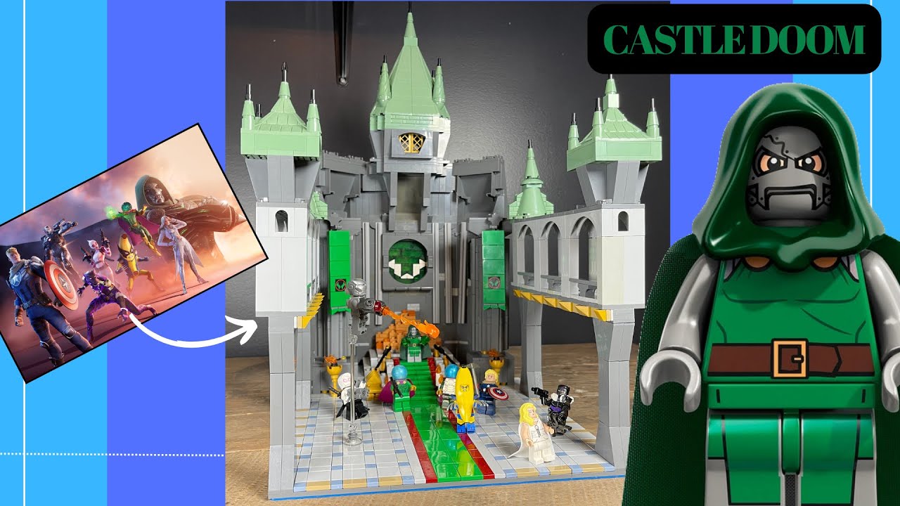 Lego Fortnite Castle Doom MOC - YouTube