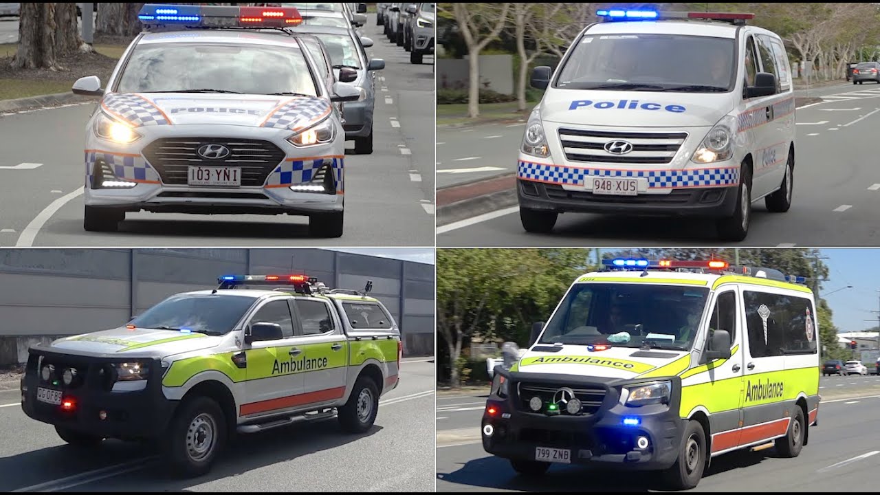 Multiple Ambulances and Police Vehicles Responding - Mini-Compilation ...