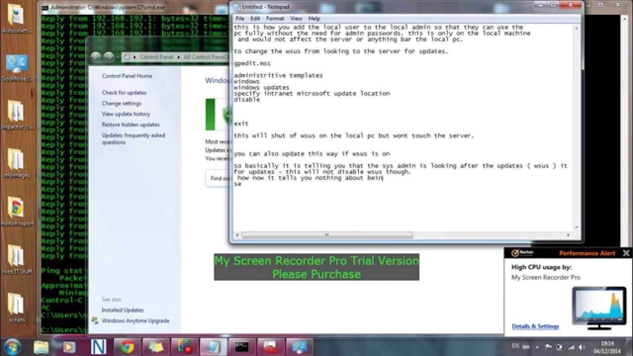gpedit and how to disable wsus on a local pc - YouTube