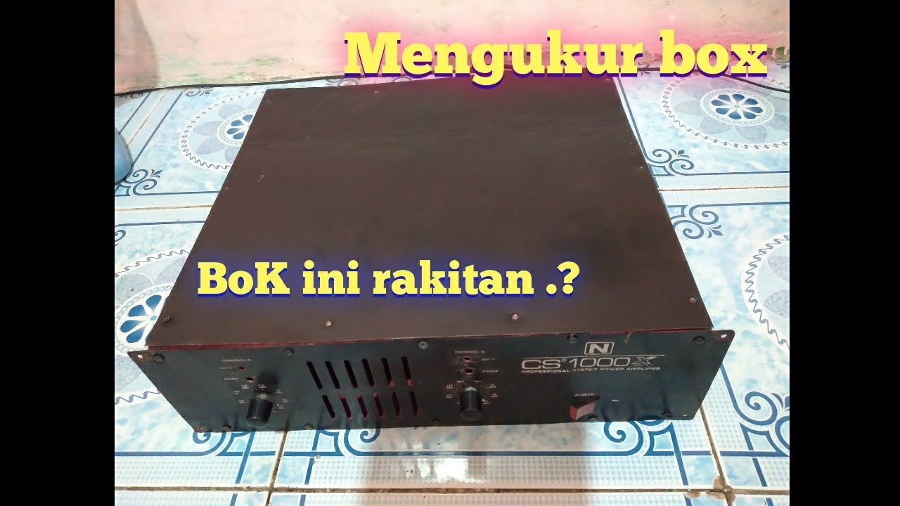 dimensi box power rakitan - YouTube