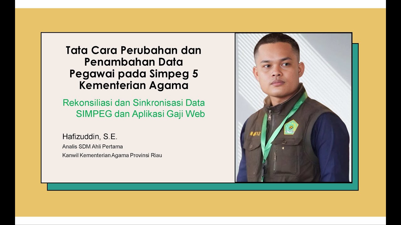 Tata Cara Perubahan dan Penambahan Data Pegawai pada Simpeg 5 - YouTube