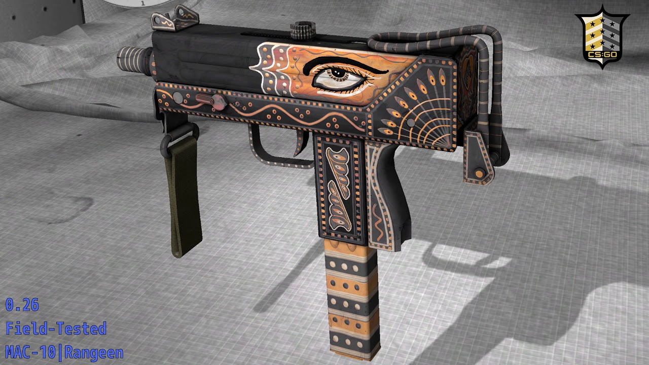 MAC-10 Rangeen - Skin Wear Preview - YouTube