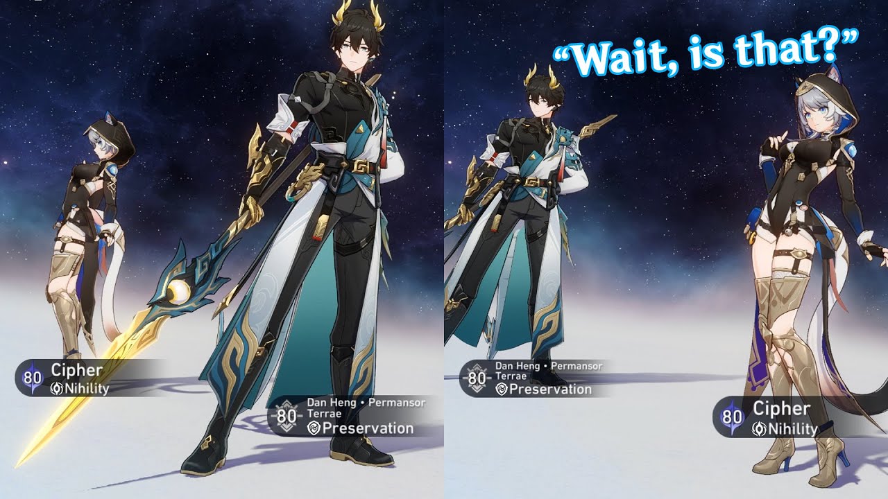 Cipher & Dan Heng response when added TOGETHER 💀 | Honkai Star Rail 3.7 ...