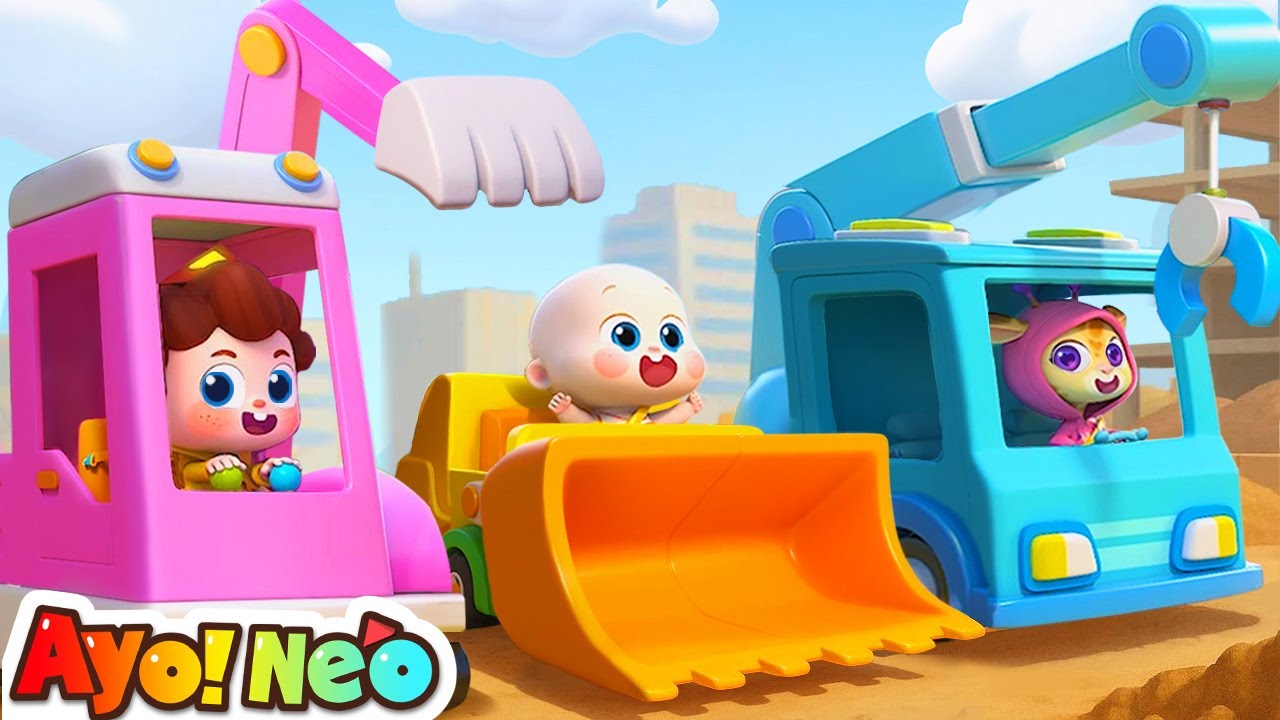 Truk Konstruksi Hebat 🚜| Lagu Mobil | Lagu Truk | Lagu Anak | Ayo! Neo ...