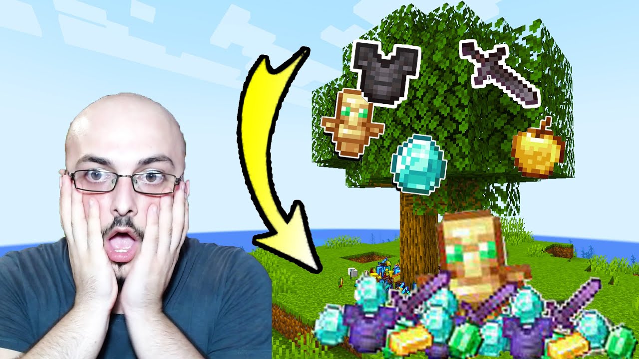 MINECRAFT, DAR ITEMELE OP CRESC IN COPACI! - YouTube