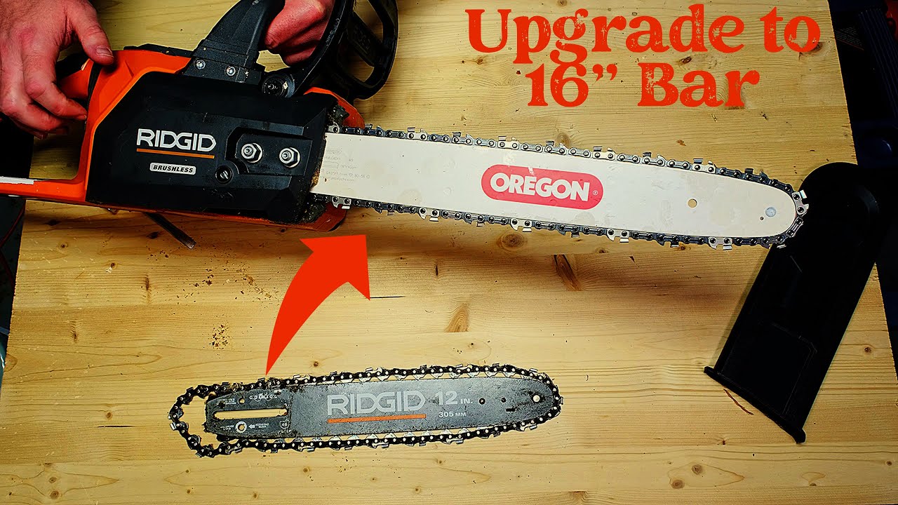 Ridgid Chainsaw Review & Easy 16-Inch Bar Installation Guide - YouTube