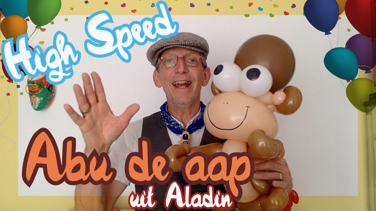 Aladin Abu Disney ballonfiguur – de Haagse Ballonnenboer | High speed ...