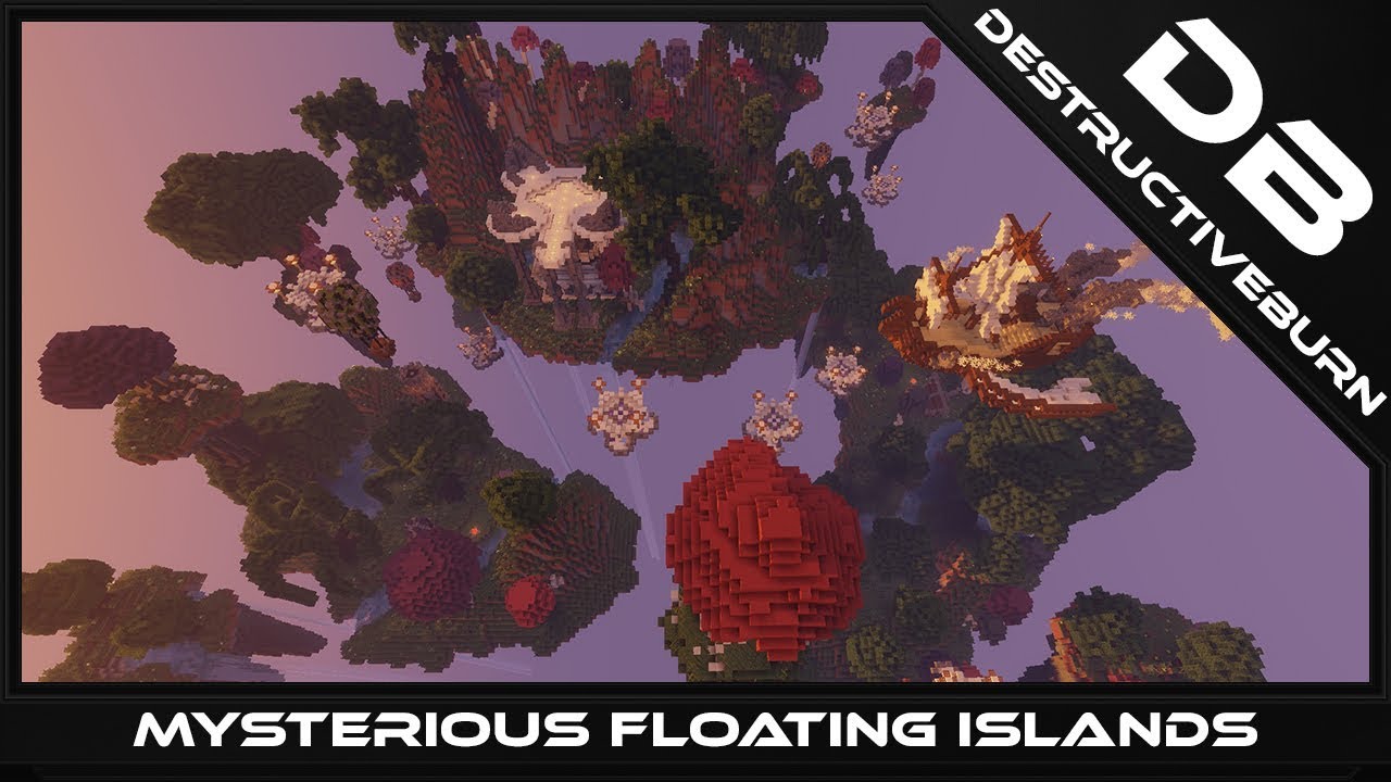 Mysterious Floating Islands Spawn World Download - YouTube