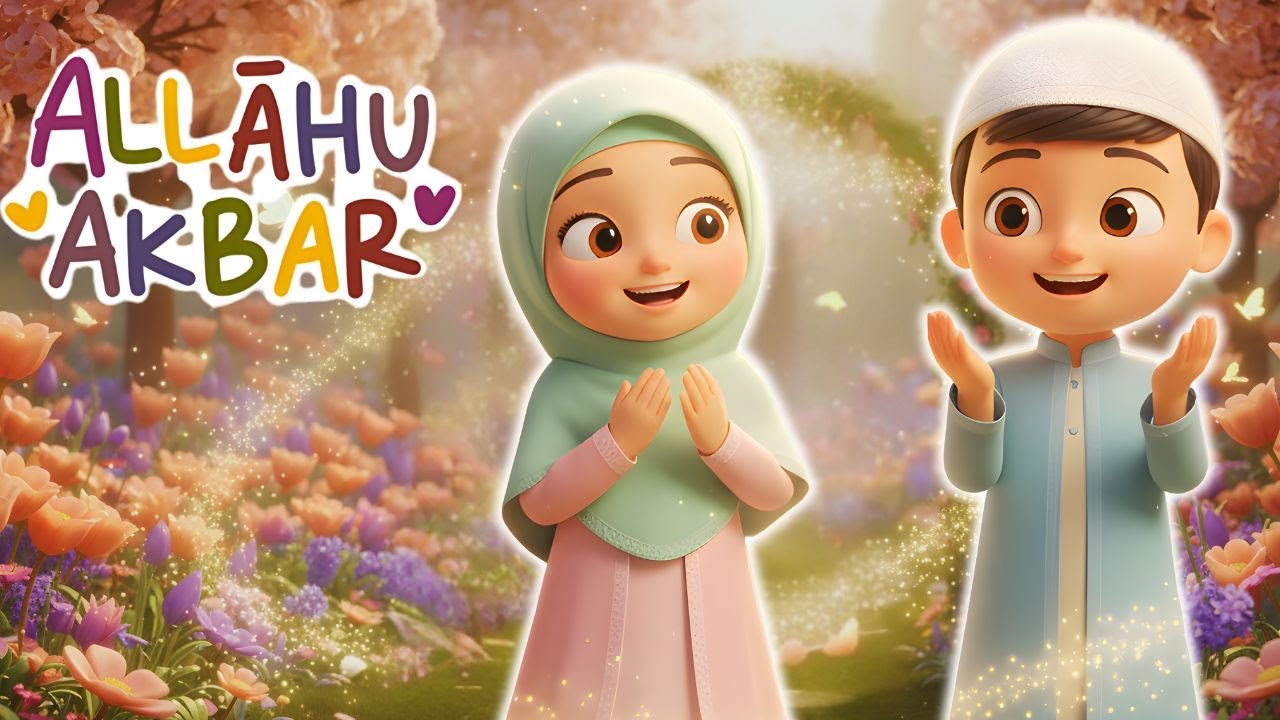 Allahu Akbar For Kids | Bright & Fun 3D Learning Animation | Little ...