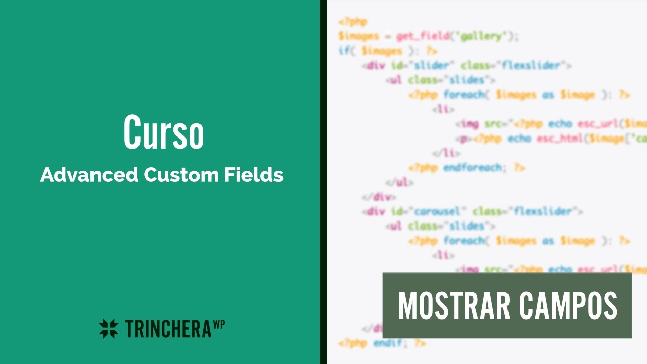 Mostrar Campos | Curso Advanced Custom Fields - YouTube