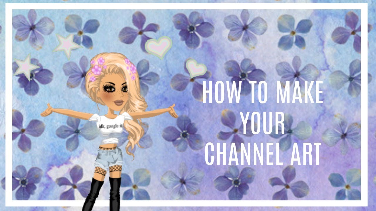 How to make Channel art // A R I A N A G R A N D E !! Msp - YouTube