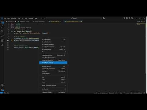 Domain Name Lookup using Python Script - YouTube