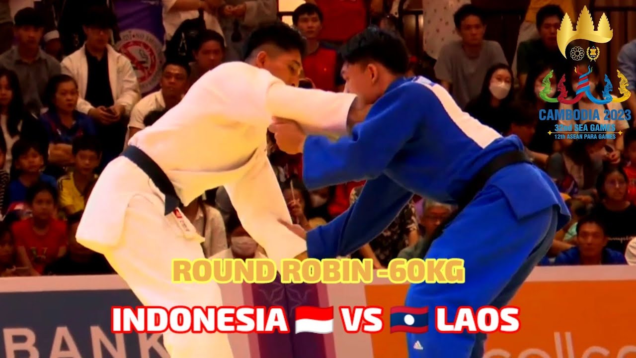 INDONESIA 🇮🇩 vs 🇱🇦 LAOS | ROUND ROBIN -66KG | SEA GAMES LAOS 2023 - YouTube