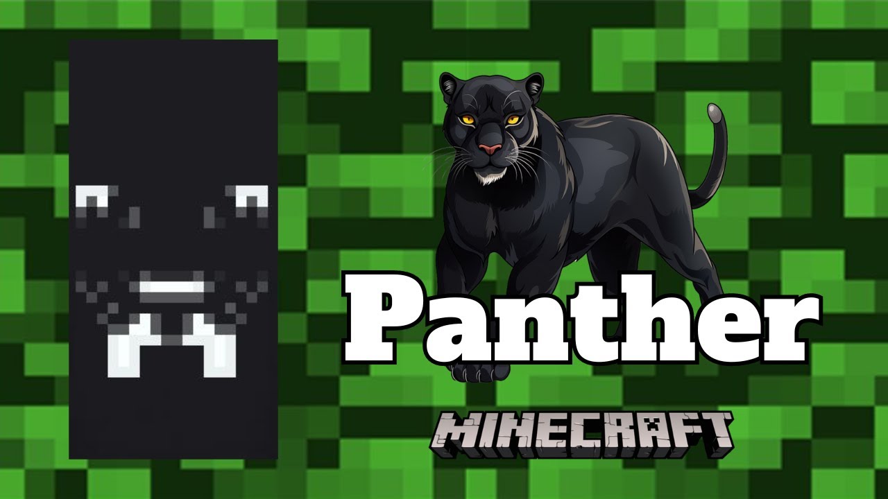 Minecraft Tutorial *:. Panther Banner Design - It's Banner Time! - YouTube