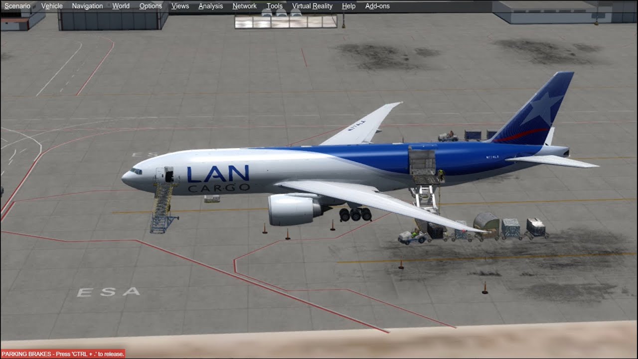 P3D V4.5 BOEING 772F SPJC SCEL - YouTube