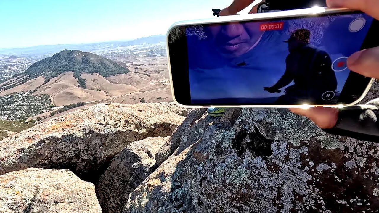 Bishop Peak Exhilarating Boulder Climb & Kamikaze Drone Flying in Gusty ...