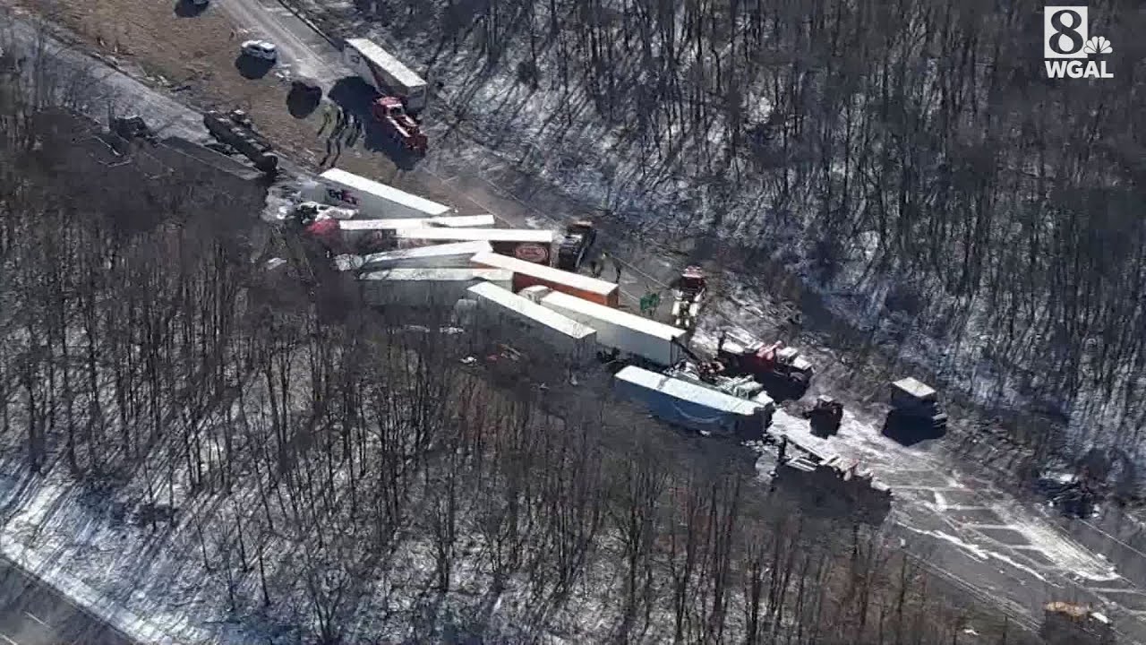 New aerials show aftermath of multi-fatal Interstate 81 crash in ...