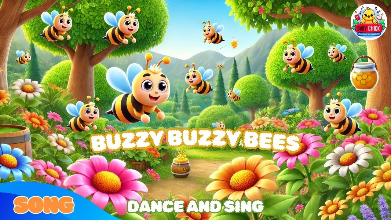 Buzzy Buzzy Bees | The Bees Go Buzzing | Dance Along | Kid's Songs ...
