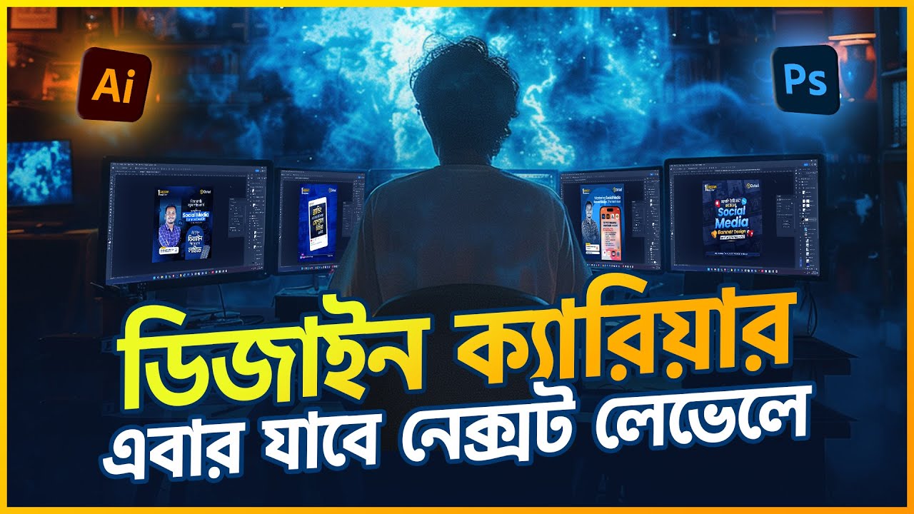 শিখুন সোশ্যাল মিডিয়া ব্যানার ডিজাইন।।Mastering Social Media Banner ...