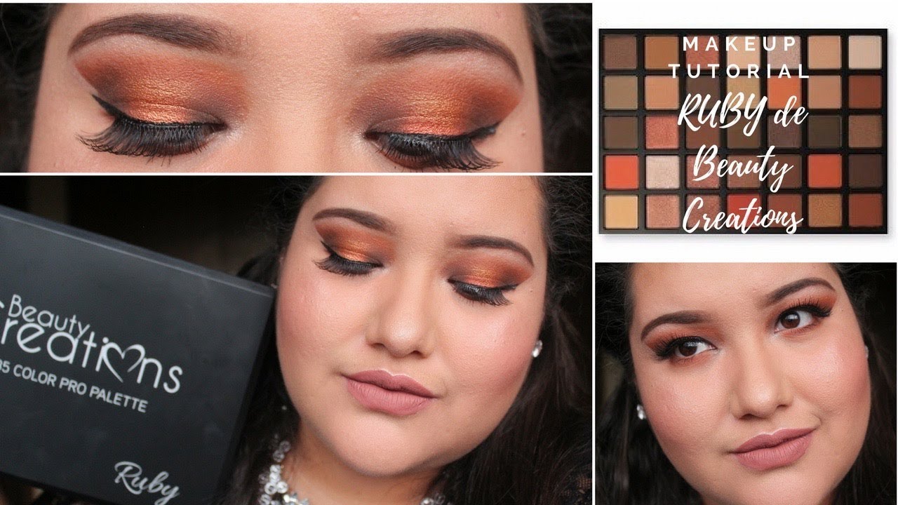 TUTORIAL PALETA "RUBY" de BEAUTY CREATIONS- POU BARRAGÁN - YouTube