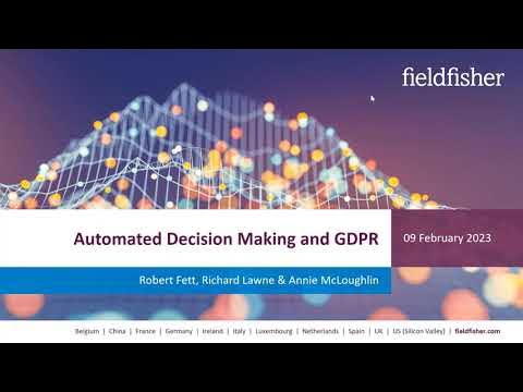 Automated decisions under GDPR - YouTube