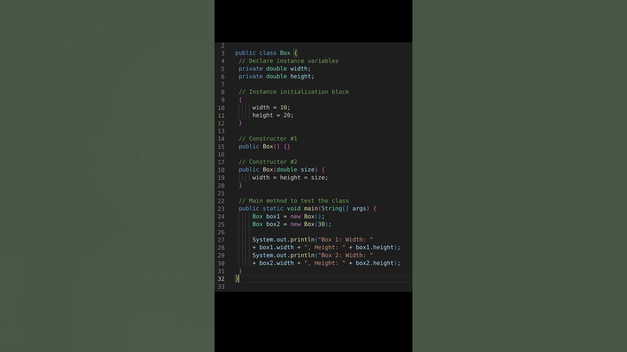 Instance Initializers In Java Simplify Object Initialization Youtube