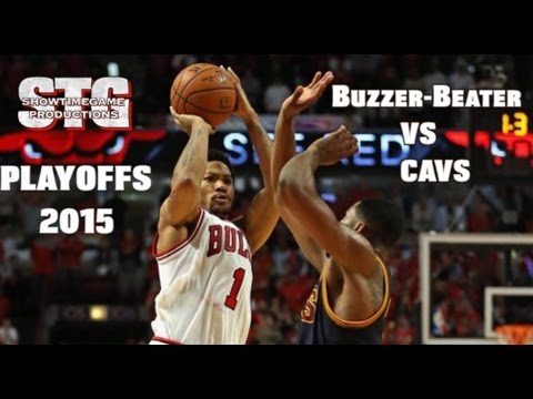 Derrick Rose Buzzer-Beater VS CAVS Game 3 PLAYOFFS 2015 - YouTube