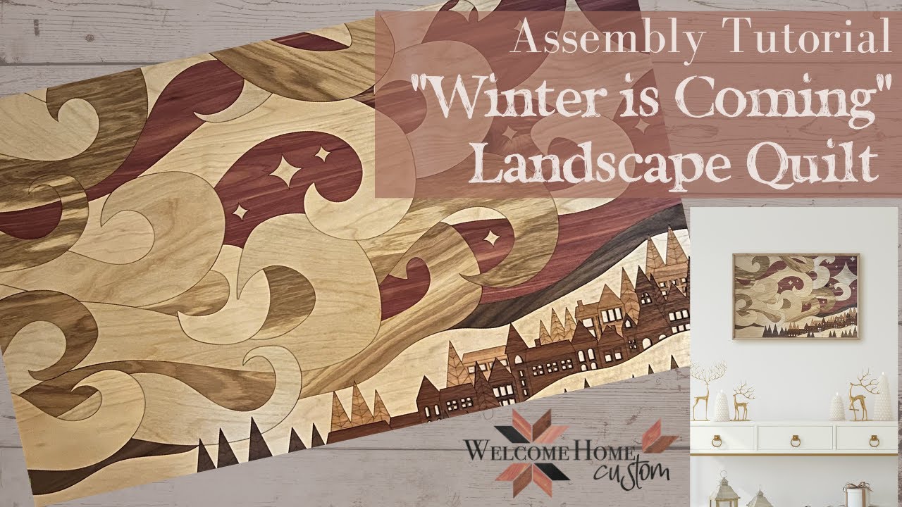 How to assemble Winter Landscape Laser Cut File by Welcome Home Custom ...