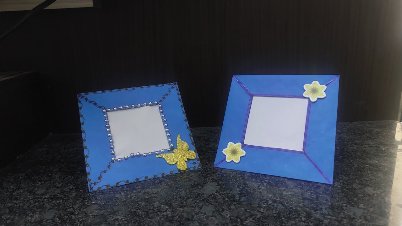 Origami photo frame 🖼 | simple & Easy method - YouTube