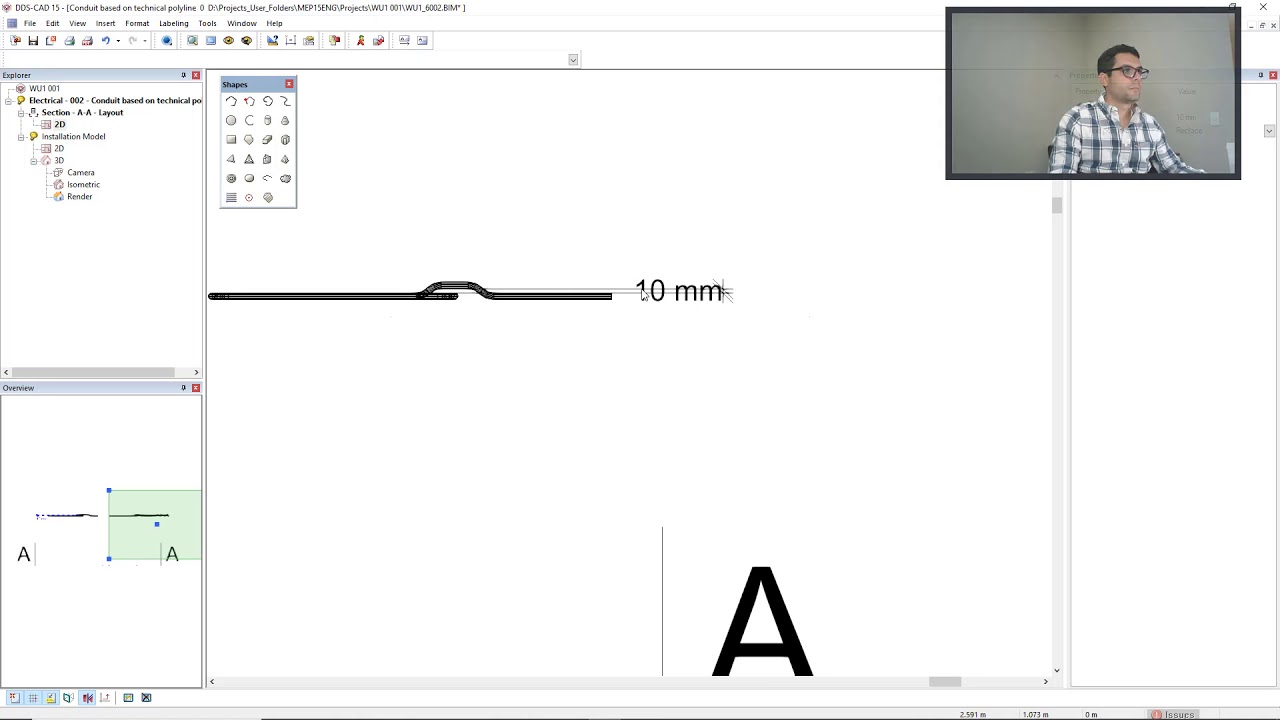 How to precisely insert a vertical offset in a conduit to avoid clash ...