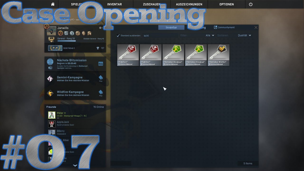 CS:GO Case Opening #07 5 Cases - YouTube