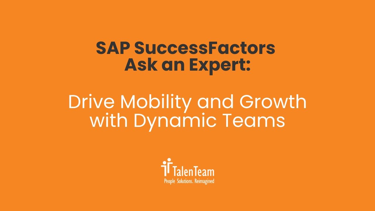 Accelerating Mobility and Growth: The Power of SAP SuccessFactors ...
