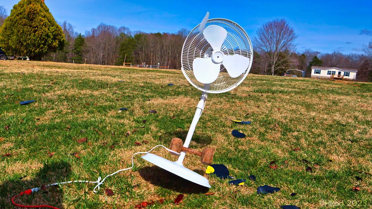 PELONIS Pedestal Fan Destruction - YouTube