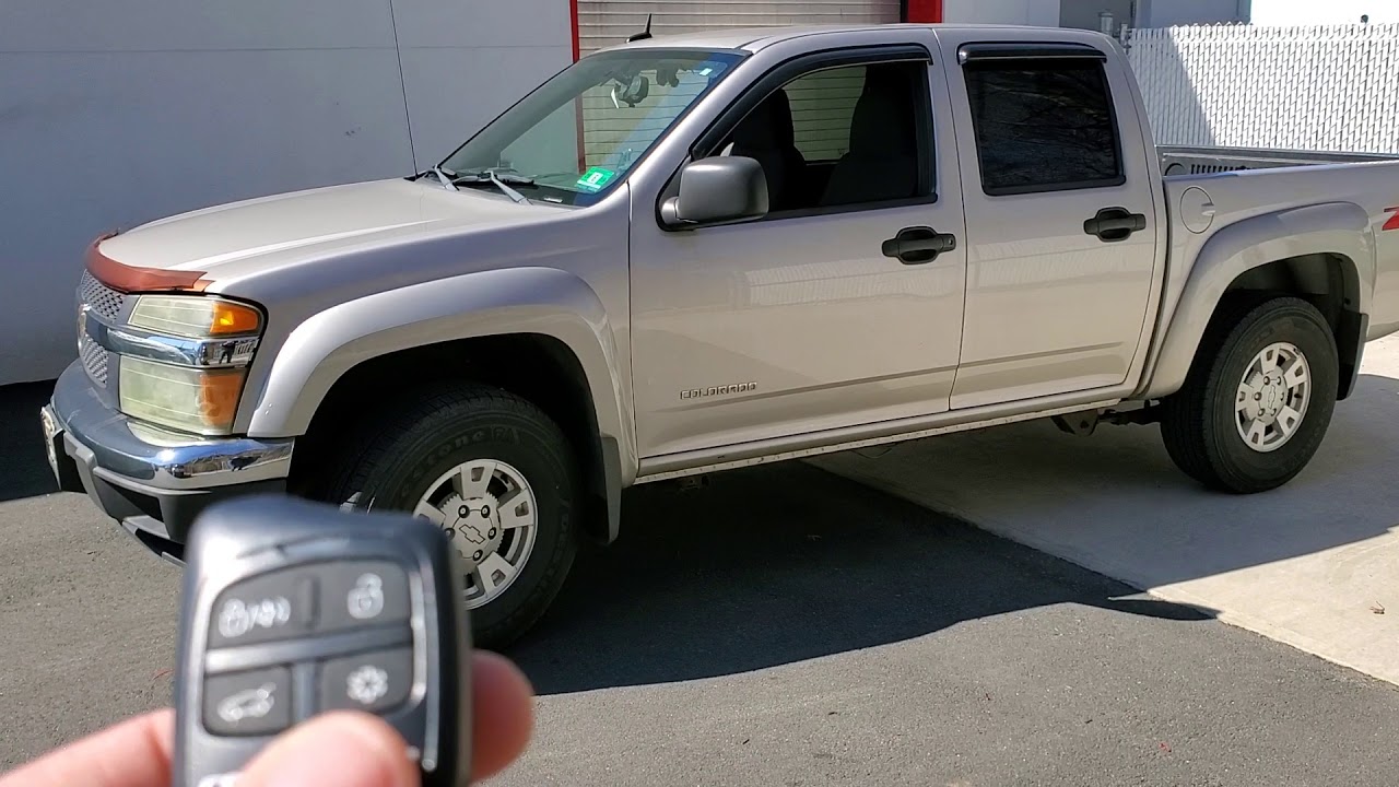 2005 Chevy Colorado Remote Start - YouTube