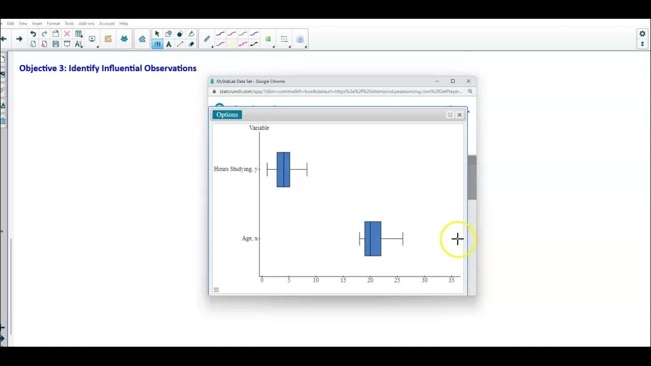 Math 14 4.3 Objective 3 - Using StatCrunch to create a Boxplot to ...
