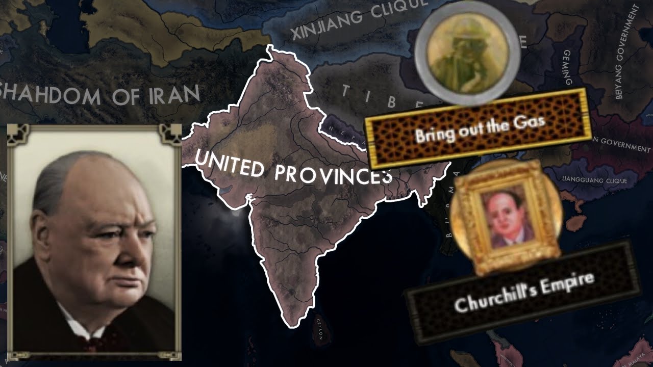 Insane Churchill reunifies the British Raj (HOI4) (RF) - YouTube