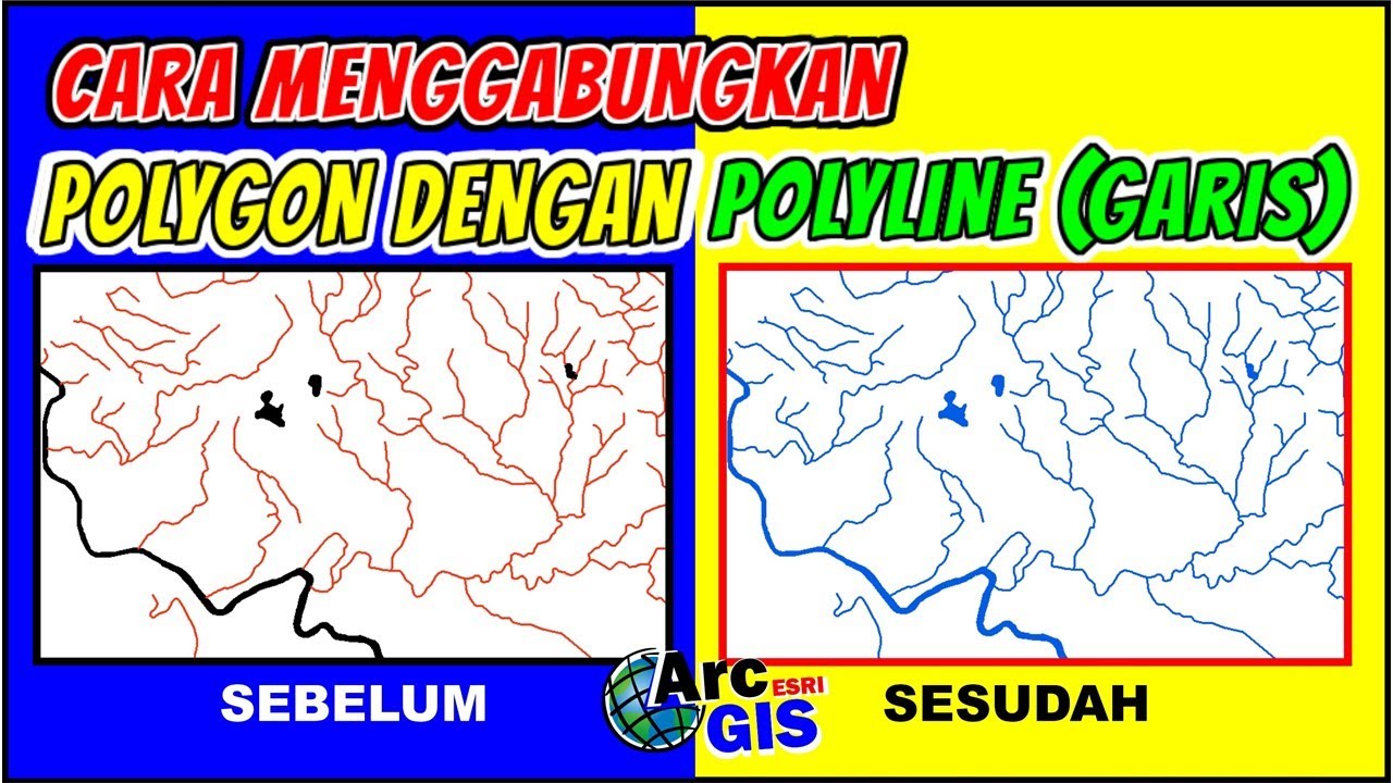 Cara Mudah Menggabungkan Polygon dengan Polyline atau Garis dan ...