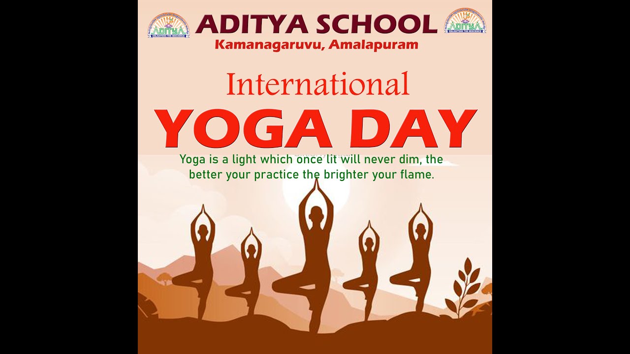 INTERNATIONAL YOGA DAY ADITYA SCHOOL AMP1 2024 - YouTube