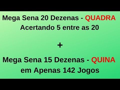 Dica Mega Sena - Jogue com 20 Dezenas + Brinde Especial