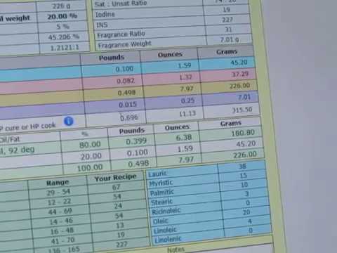 SoapCalc.Net pt2: Making Your Recipe - YouTube