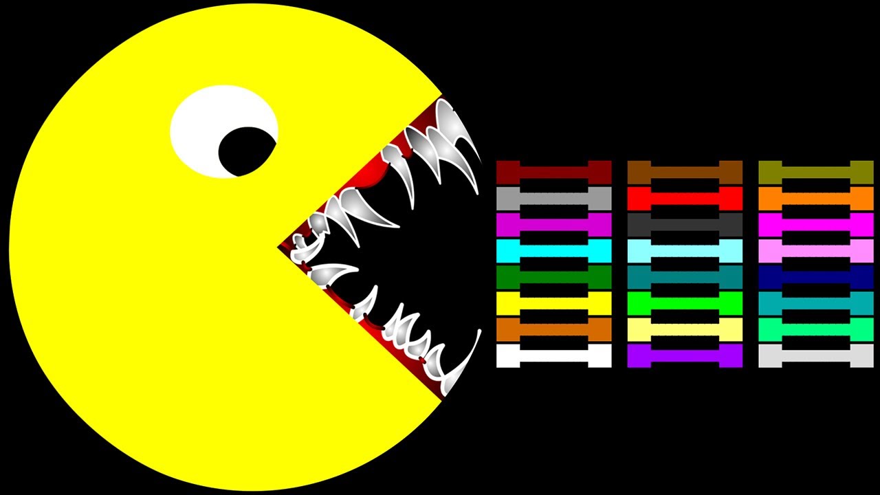 Escape Pacman - 26 Worm Survival Race in Algodoo - YouTube
