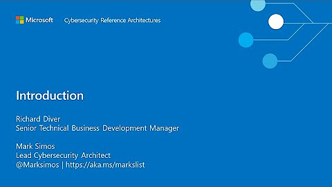 Microsoft Cybersecurity Reference Architectures (MCRA) - YouTube