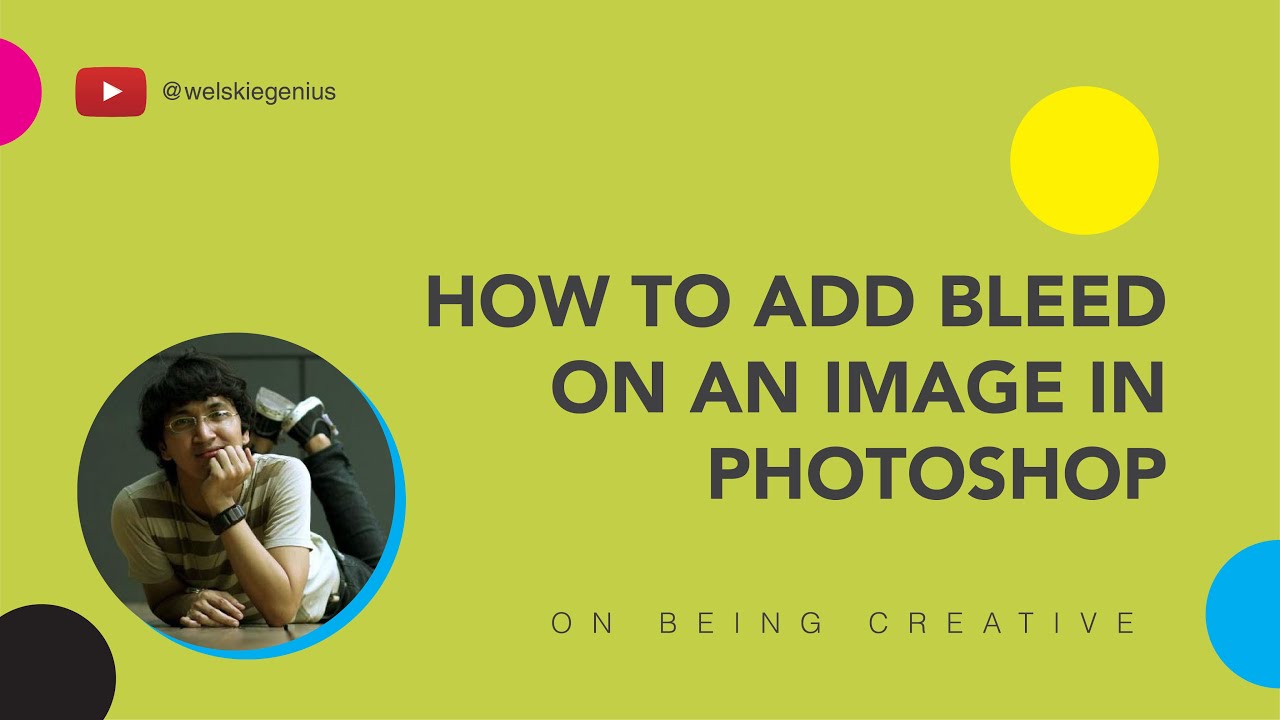 How to add bleed on an image in Photoshop - YouTube