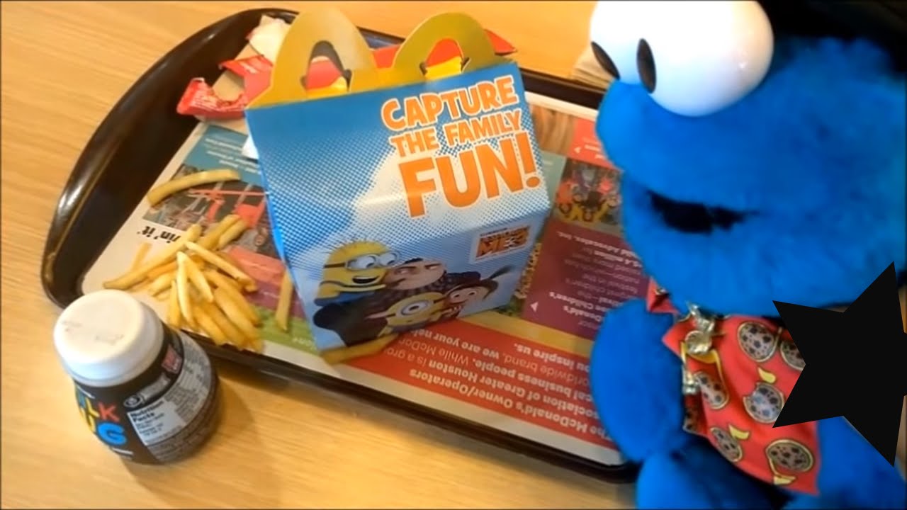 Cookie Monster Drives to McDonald's - YouTube