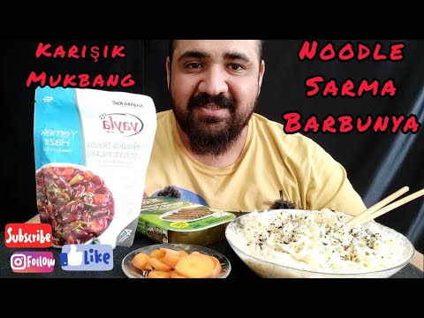 YOGURTLU NOODLE MUKBANG  | TURKISH FOOD | TÜRKÇE ASMR | ASMR YEMEK / TÜRKÇE MUKBANG