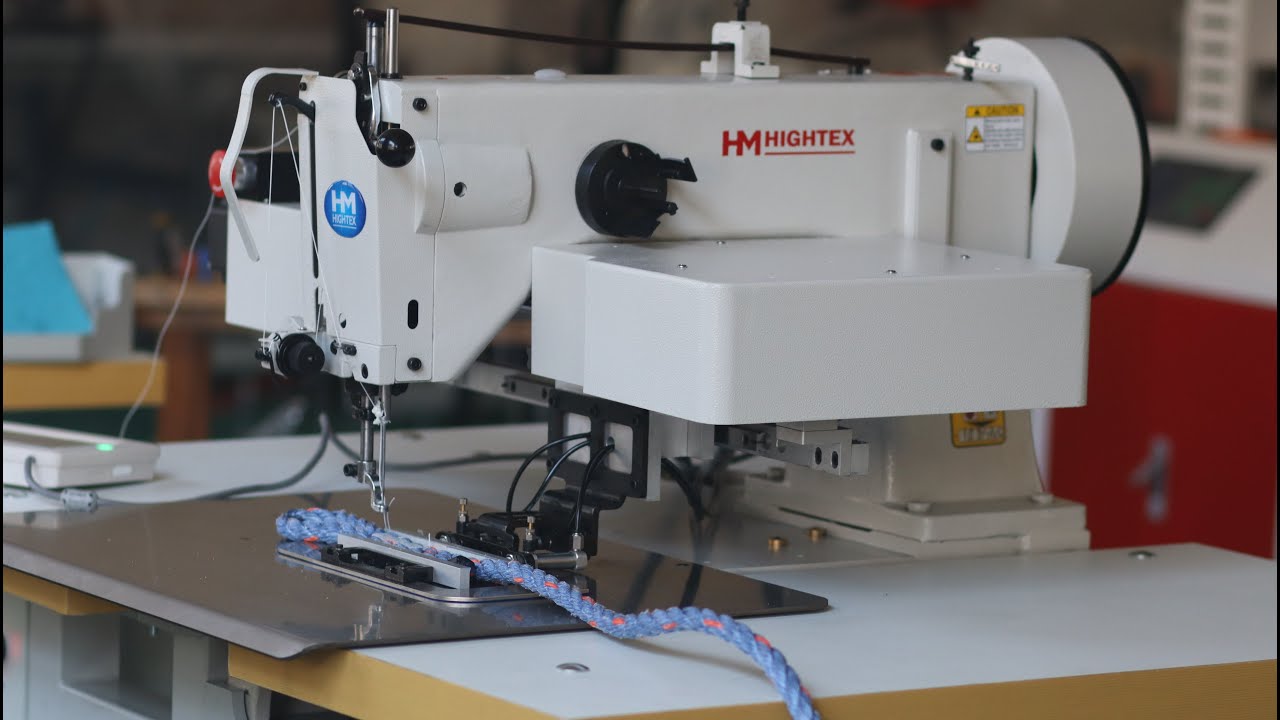 Extra heavy duty CNC rope sewing machine - YouTube
