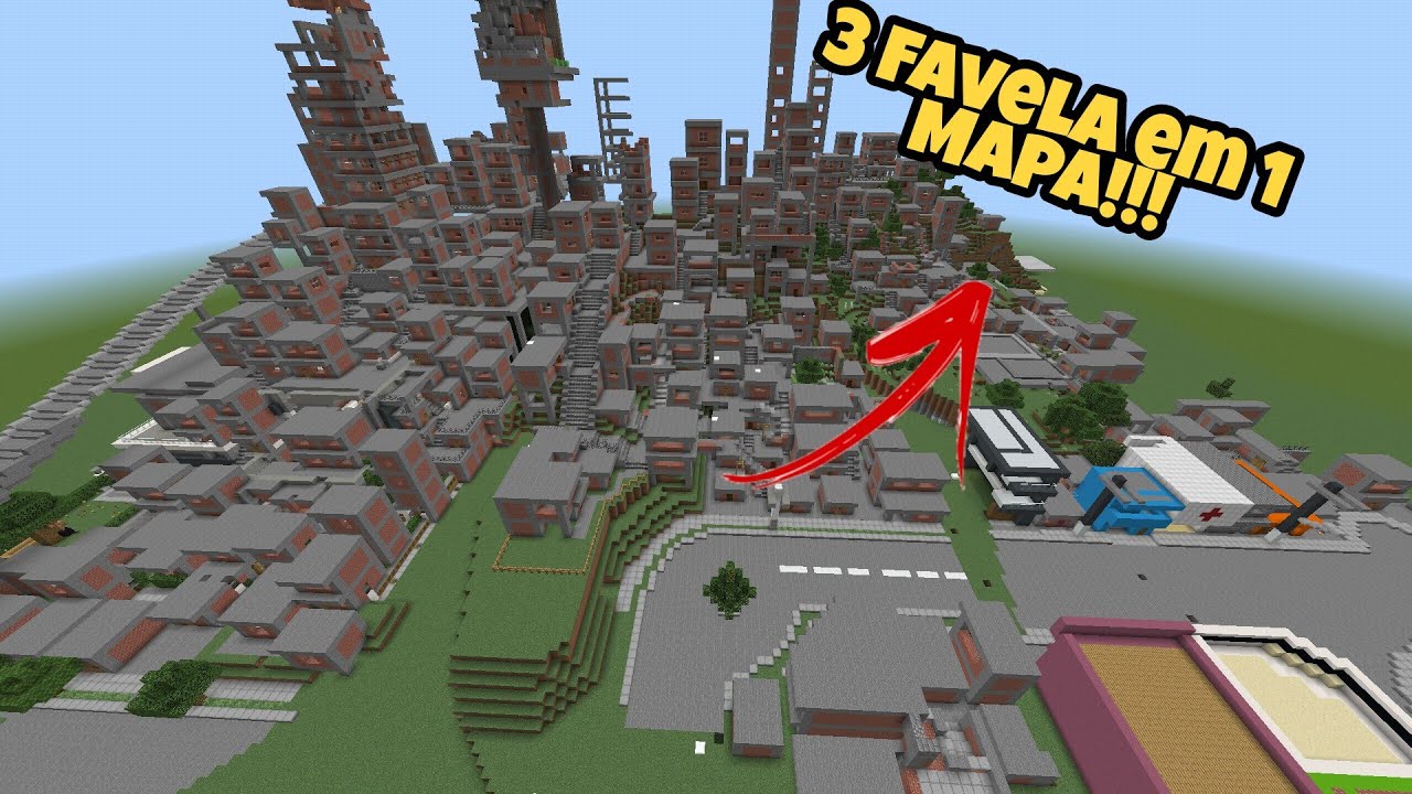 3 Mapa de Favela em 1!!! Minecraft - YouTube