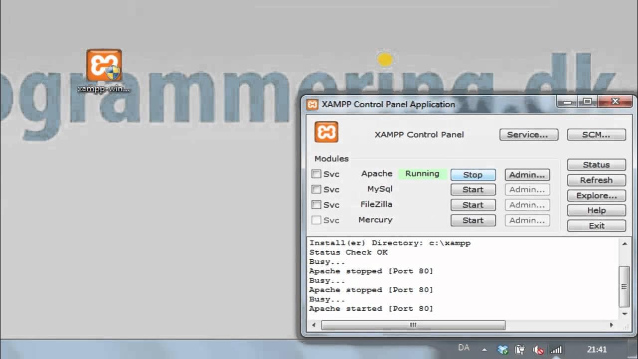 PHP kursus / tutorials for begyndere #1 PHP intro, installering af XAMPP, lav PHP filer - YouTube
