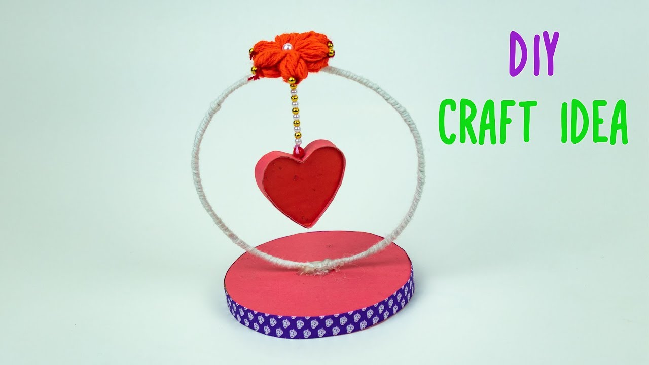 DIY Paper Heart Showpiece- How to make a paper heart Showpiece easy ...
